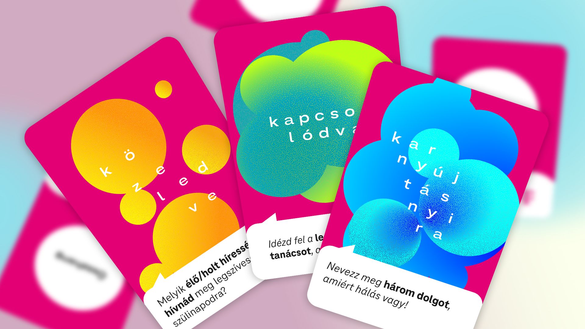 Összhang digitális kártyajátékok a tartalmas beszélgetésekhez